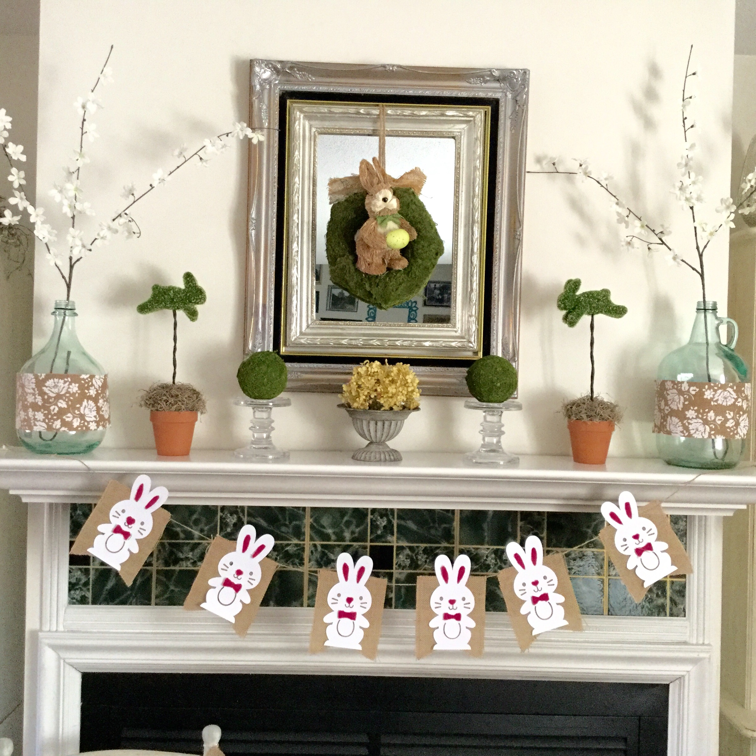 7 Gorgeous Spring Mantel Ideas - Our Crafty Mom