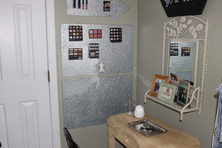How To Make A Super Useful DIY Makeup Wall Organizer