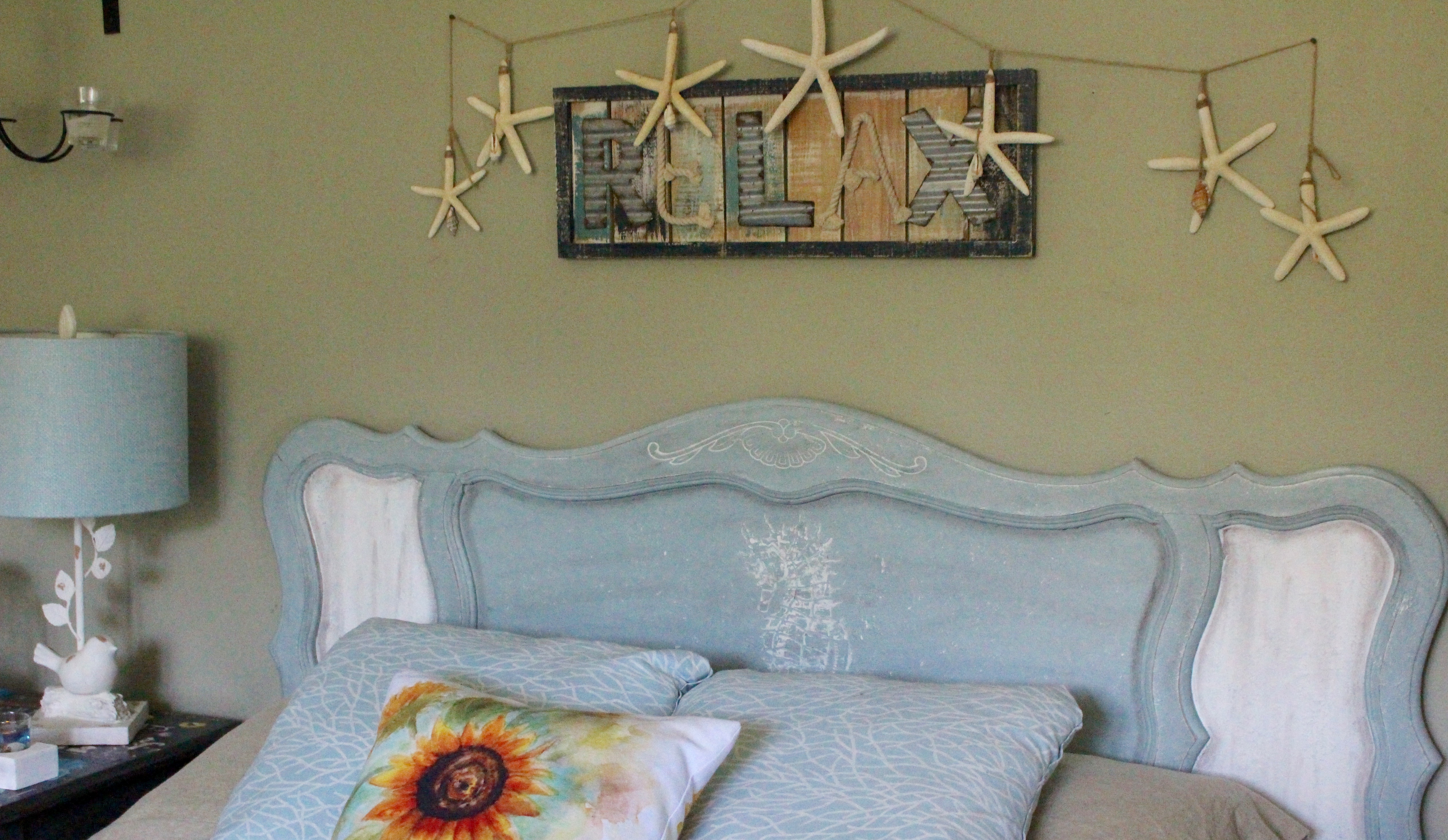 How To Create A DIY Coastal Headboard Makeover With Saltwash