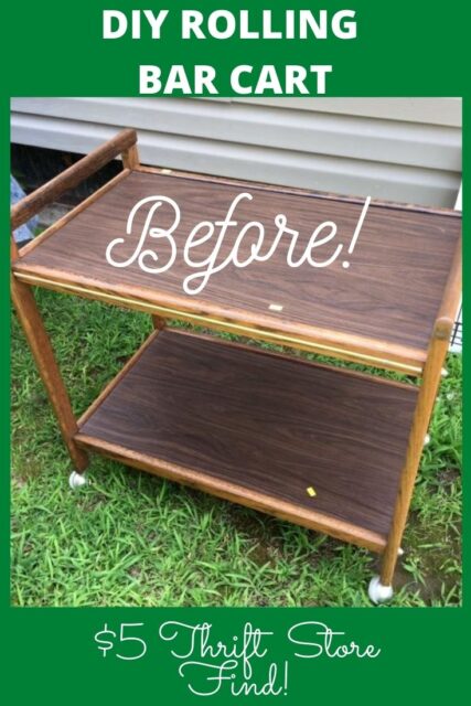 How To Make A Creative And Functional DIY Rolling Bar Cart
