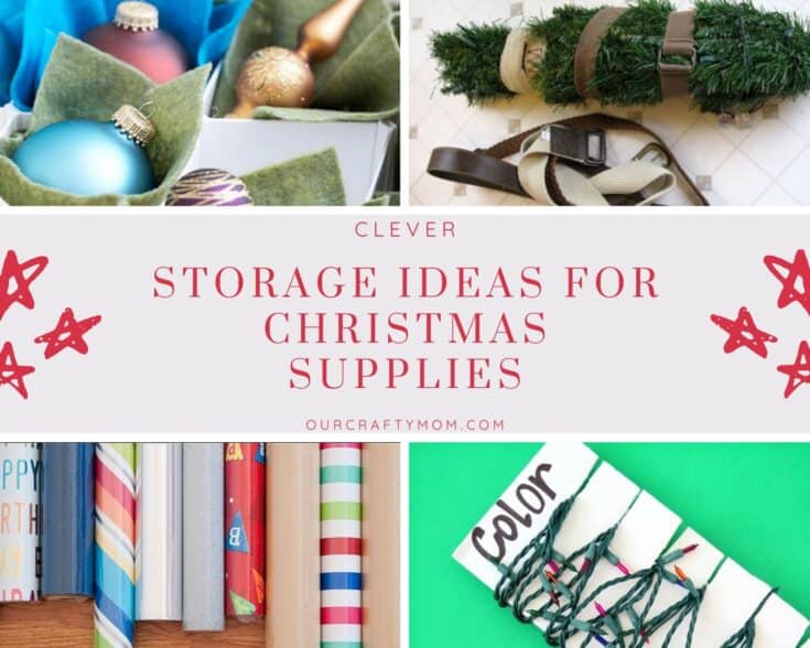 12 Days of Christmas Ideas Day 3-Christmas Storage Our Crafty Mom