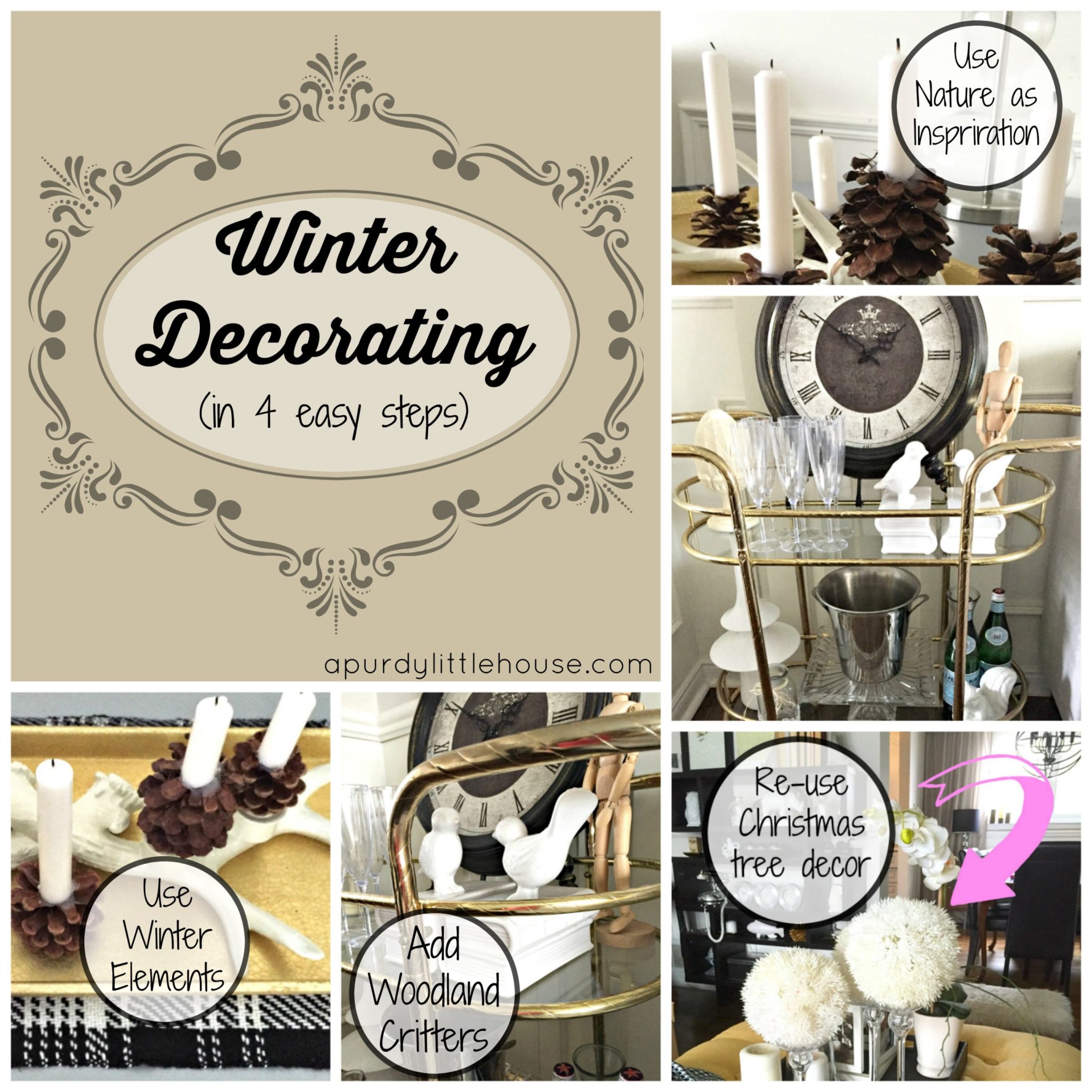 10 Easy Winter Decorating Ideas - Our Crafty Mom