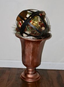 How To Make A Metal Garden Sphere From Thrift Store Find