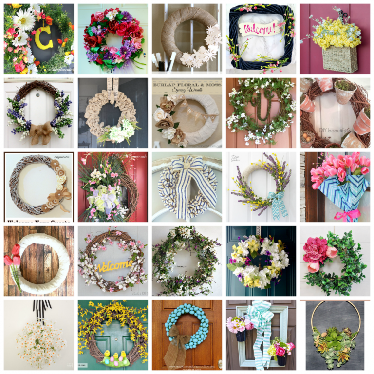 25+ Beautiful DIY Spring Wreaths Our Crafty Mom