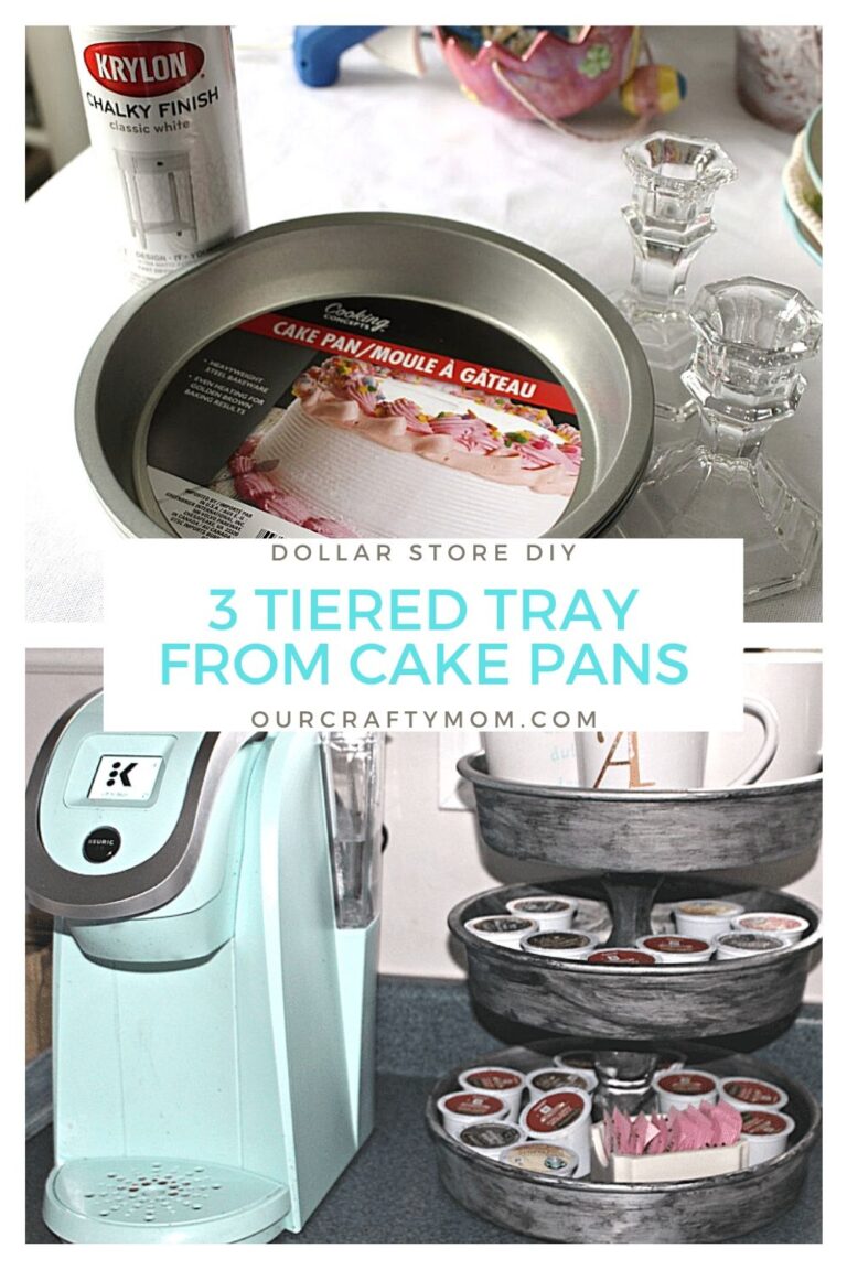 How To Make A Farmhouse Style Tiered Tray From Cake Pans