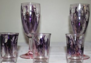 How To Make Pretty Wine Glasses With Alcohol Ink - Our Crafty Mom