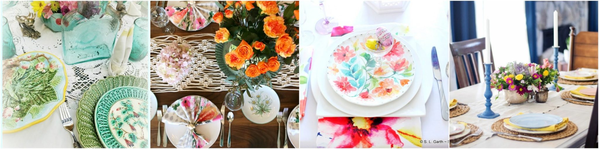 Set A Modern Farmhouse Style Spring Tablescape - Our Crafty Mom