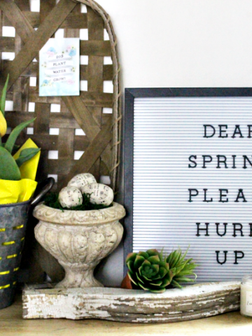 Set A Modern Farmhouse Style Spring Tablescape - Our Crafty Mom