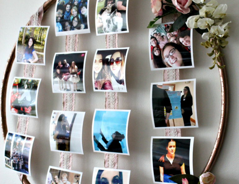 How To Make A DIY Floral Photo Hoop Our Crafty Mom