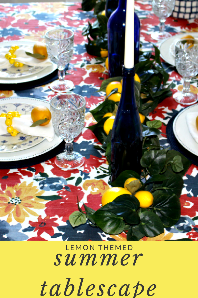 Set A Beautiful Farmhouse Summer Lemon Tablescape
