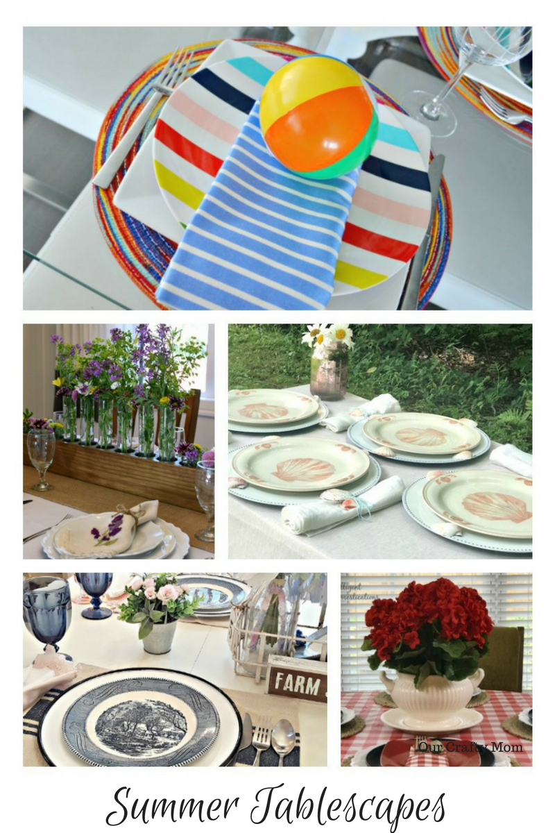 Pretty Summer Tablescapes and DIY Serving Ideas Our Crafty Mom