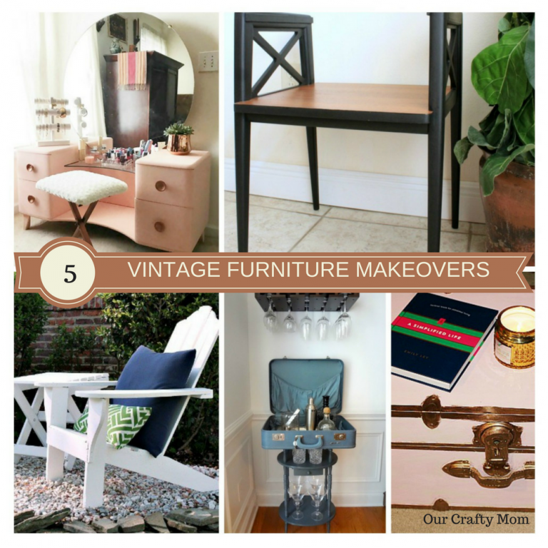 5 Really Cool Vintage Style Furniture Makeovers