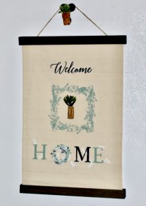 Create A Beautiful DIY Canvas Hanging Banner Our Crafty Mom