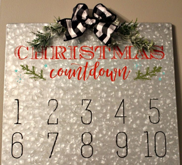 Make A Fun Magnetic Christmas Countdown Advent Calendar