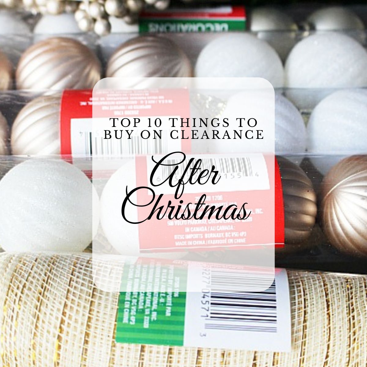 Top 10 Things To Buy After Christmas To Save Money Next Year!