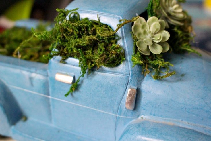 Make The Most Adorable Mini Truck Succulent Planter