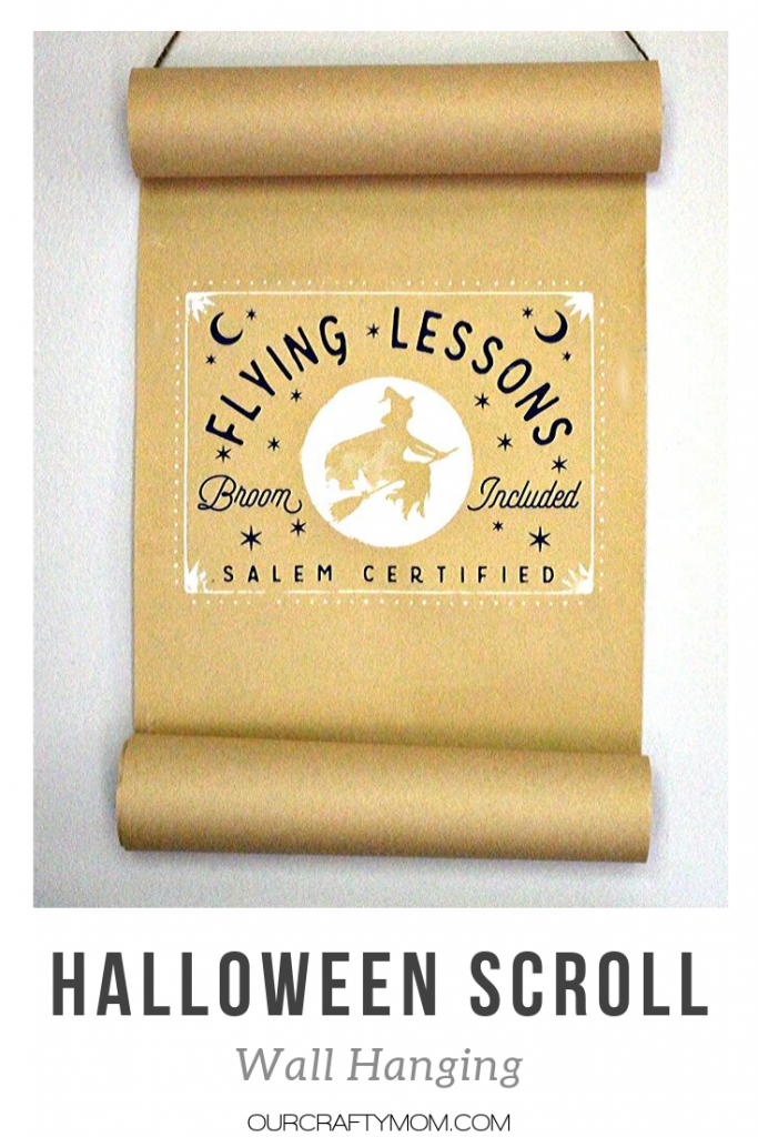 How To Make A Halloween Scroll Wall Hanging