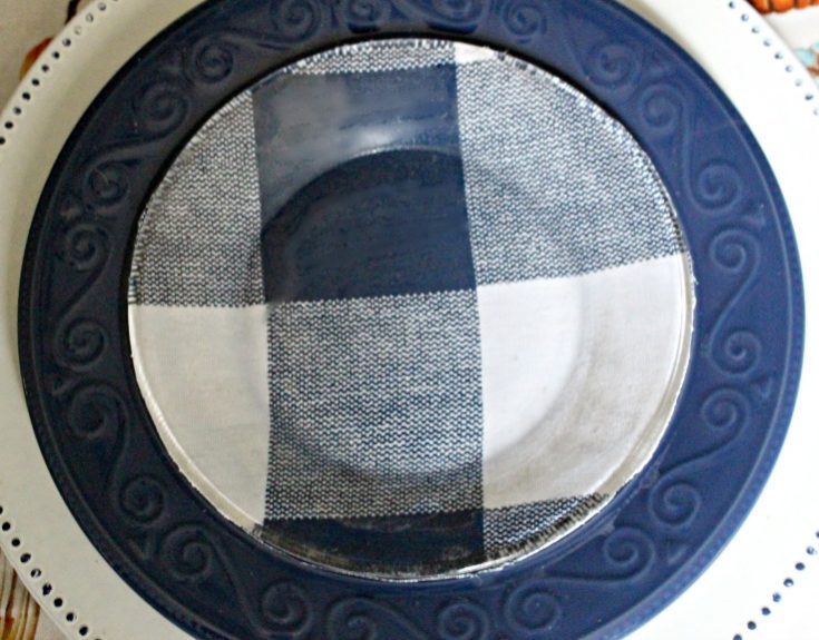 How To Make Beautiful Buffalo Check Plates With Mod Podge