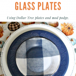 How To Make Beautiful Buffalo Check Plates With Mod Podge