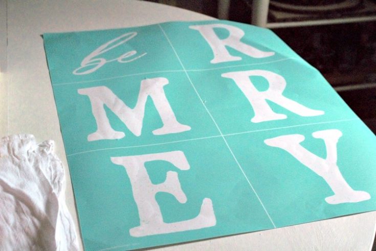 Be Merry DIY Christmas Wood Porch Sign Tutorial