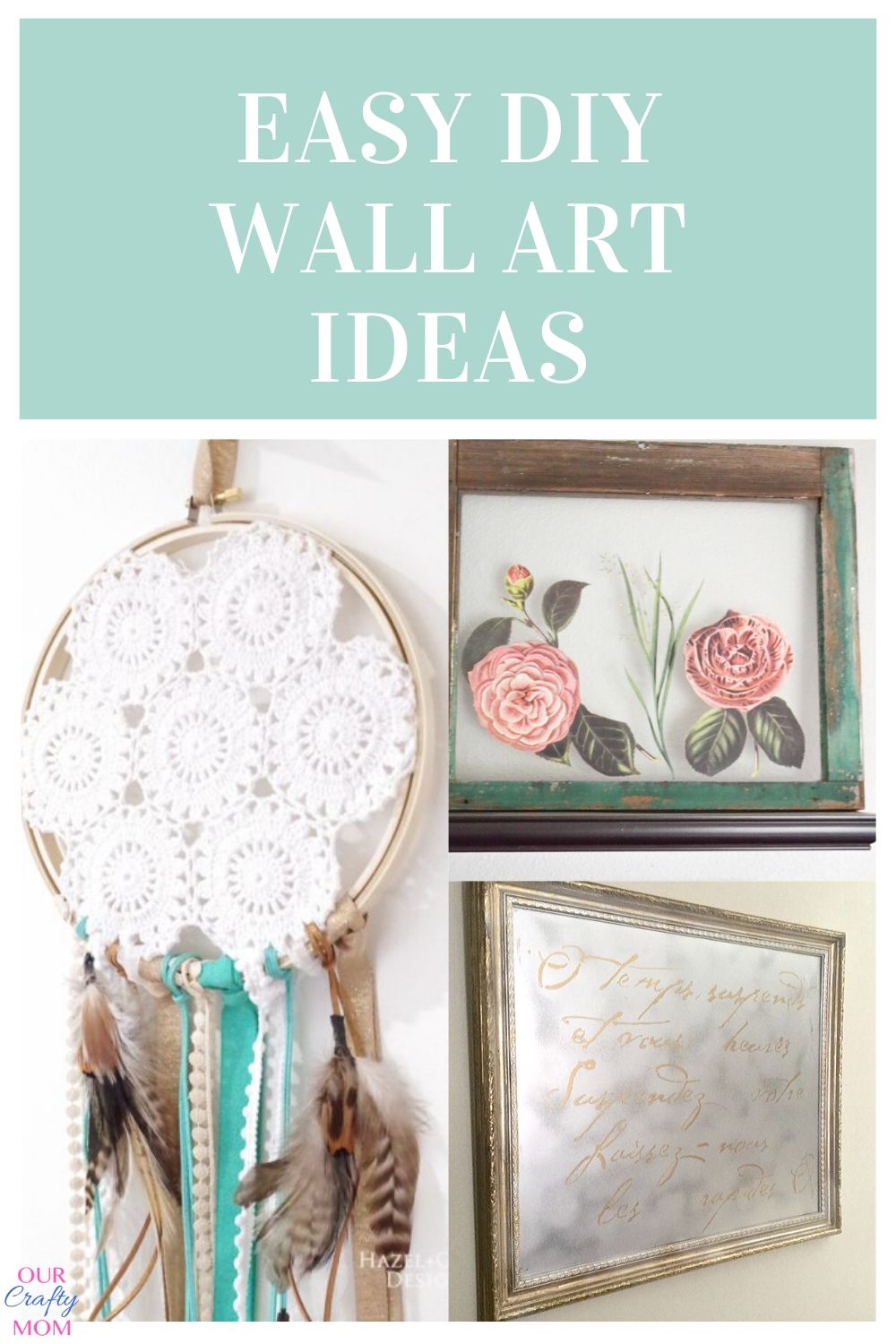 15 Of The Best Upcycled DIY Wall Art Ideas - Our Crafty Mom