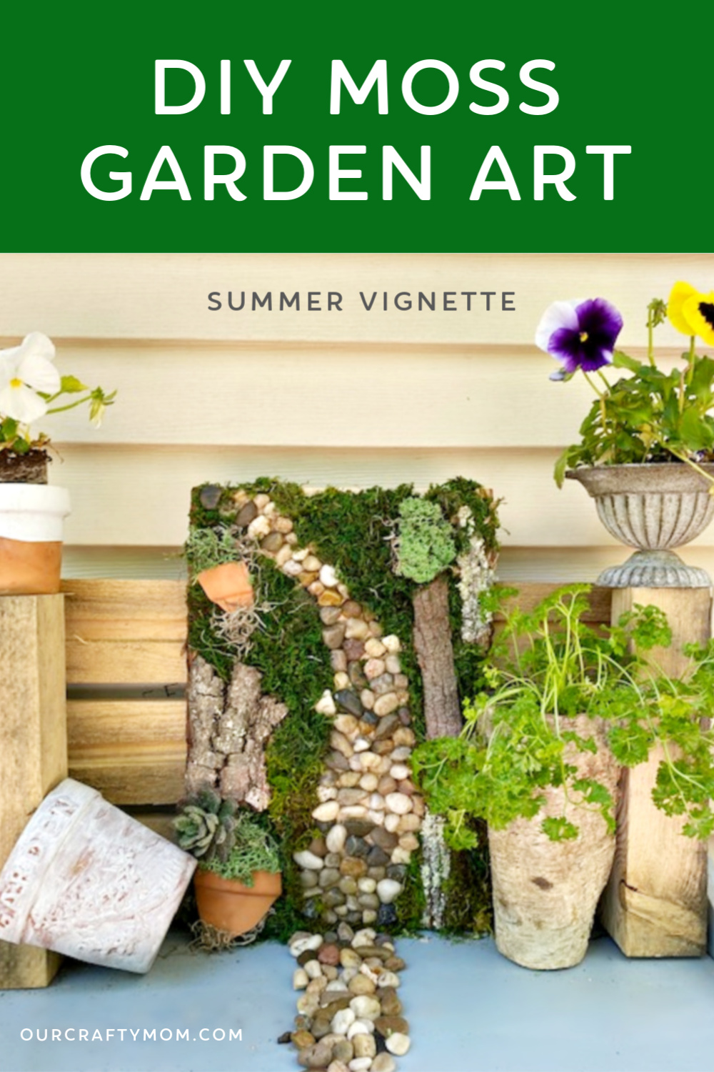 How To Make A Unique DIY Moss Garden Wall Art