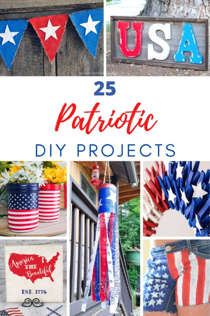 25 Red, White, and Blue Inspiring DIY Patriotic Projects