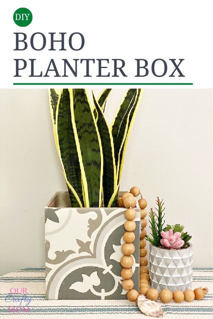 How To Make A Boho Chic Ceramic Tile Planter Box