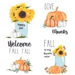 Free Fall Watercolor Printables Perfect For Framing