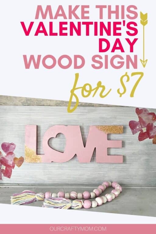 How To Make A DIY Dollar Tree Love Sign Wall Art