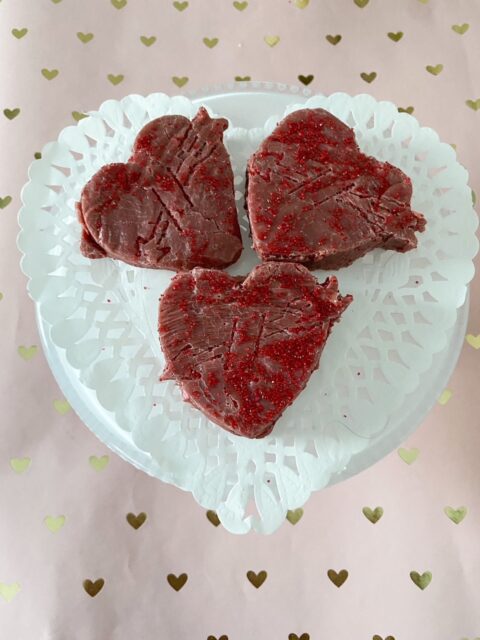 How To Make Heart-Shaped Red Velvet Cake Batter Fudge