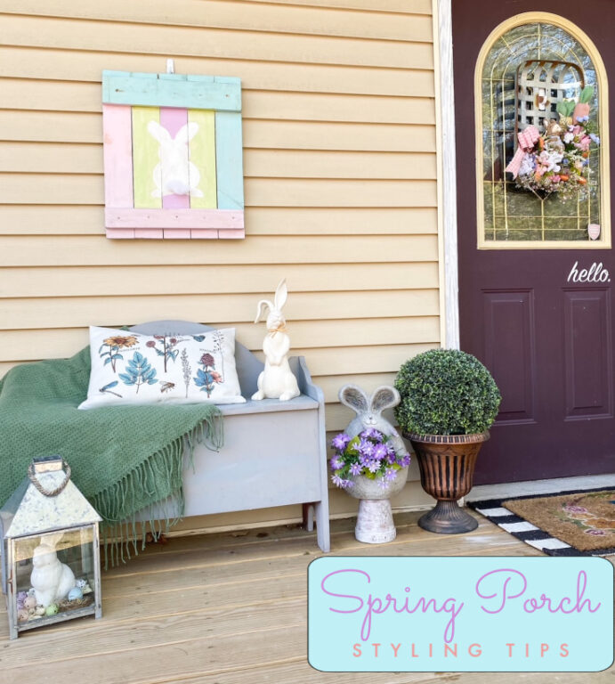 How To Style A Small Front Porch For Early Spring