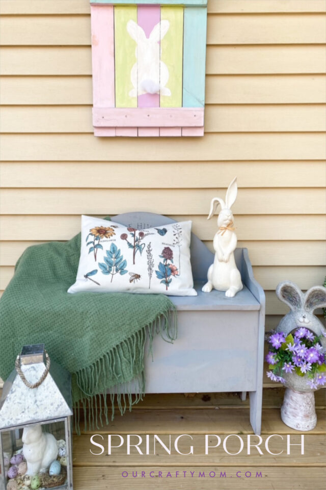 How To Style A Small Front Porch For Early Spring