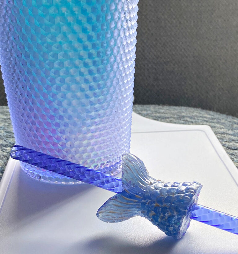 Super Cute Mermaid Resin Straw Topper For Starbucks Tumbler