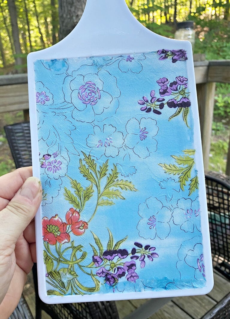 Adorable Farmhouse Caddy DIY - Dollar Tree Cutting Board Craft