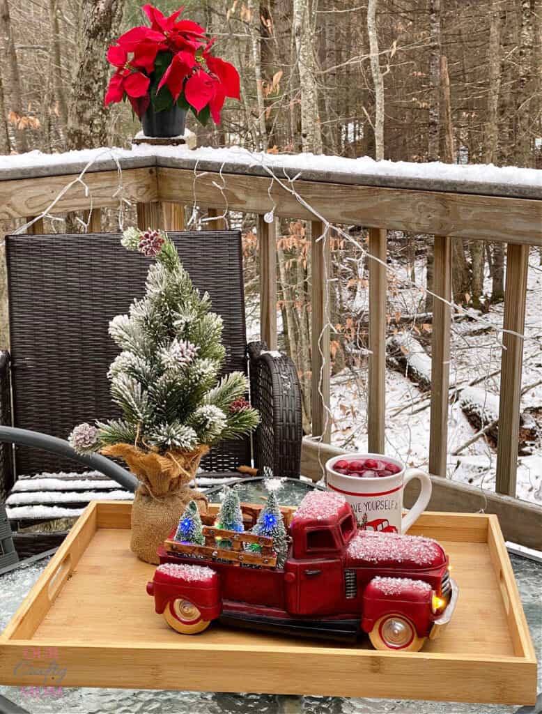 Country Christmas Outdoor Decorations (Porches Home Tour) - Our Crafty Mom