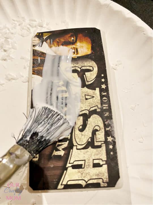 How to Decoupage with Mod Podge on Soap