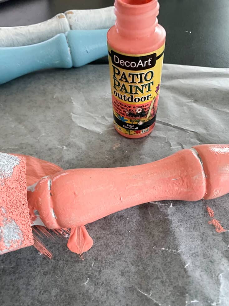 DIY Wooden Carrots From Repurposed Spindles - Our Crafty Mom