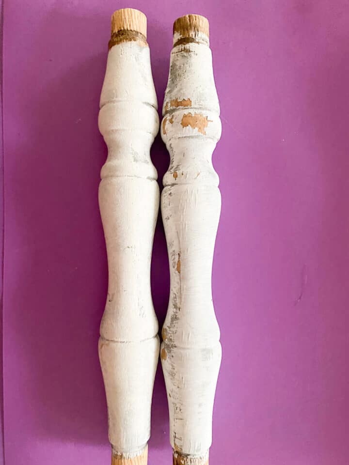 DIY Wooden Carrots From Repurposed Spindles - Our Crafty Mom