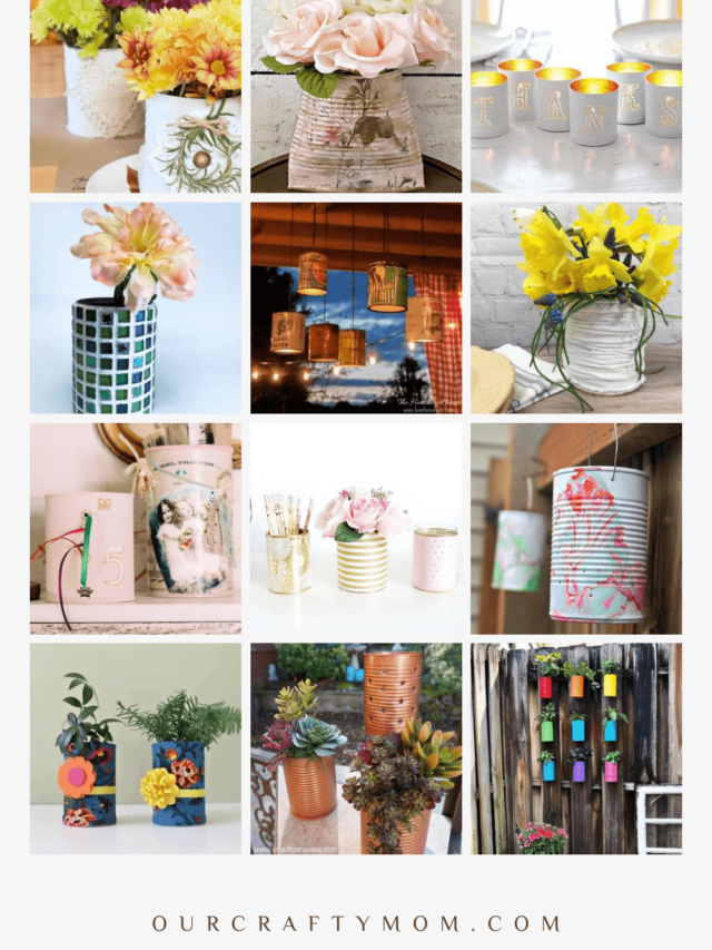 35 Upcycled Tin Can Crafts - Our Crafty Mom