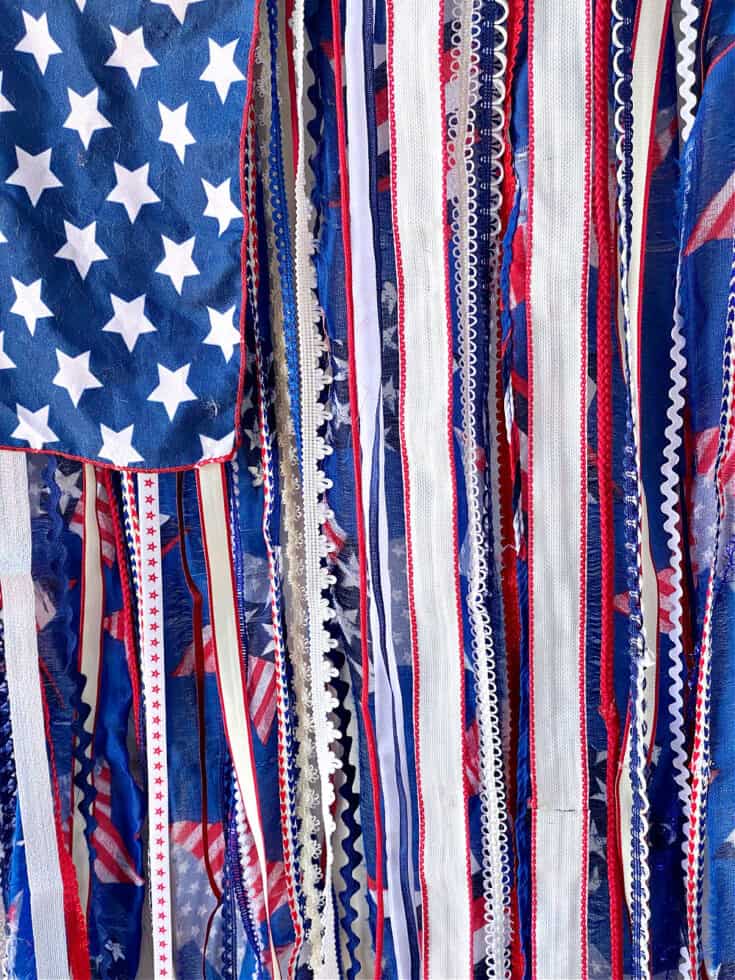 How to Make a Flag with Ribbon Under $10!