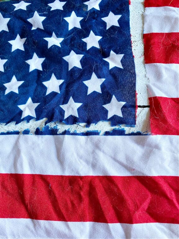 How to Make a Flag with Ribbon Under $10!