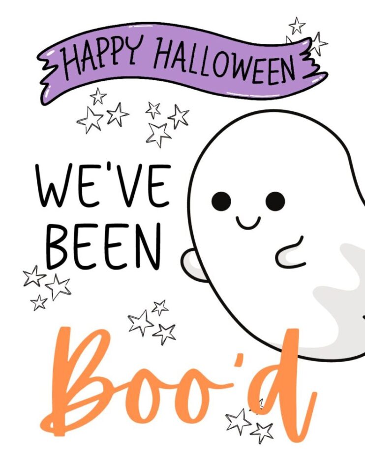 The Cutest You’ve Been Booed Printables Free For Halloween!