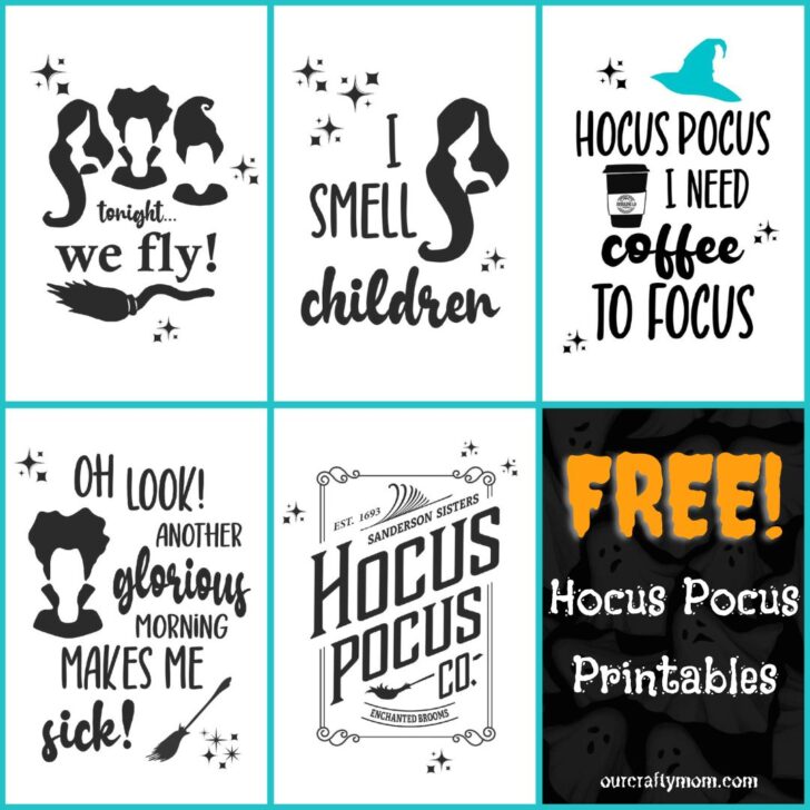 Hocus Pocus Art (5 Free Printables)