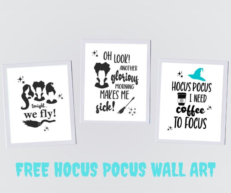Hocus Pocus Art (5 Free Printables)