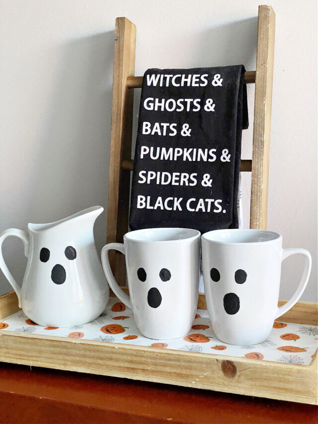 How to Make An Adorable Ghost Mug (Pottery Barn Dupe)