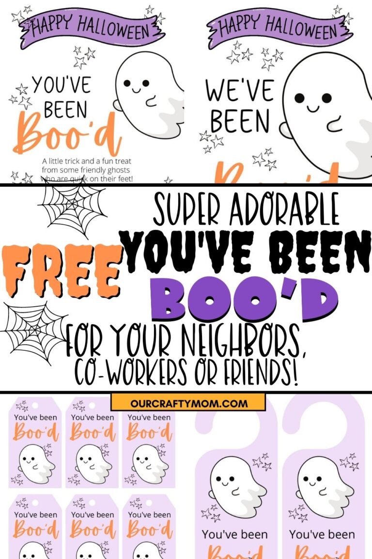 The Cutest You’ve Been Booed Printables Free For Halloween!