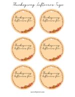 Thanksgiving Gift Tags - 4 Free Printable Designs