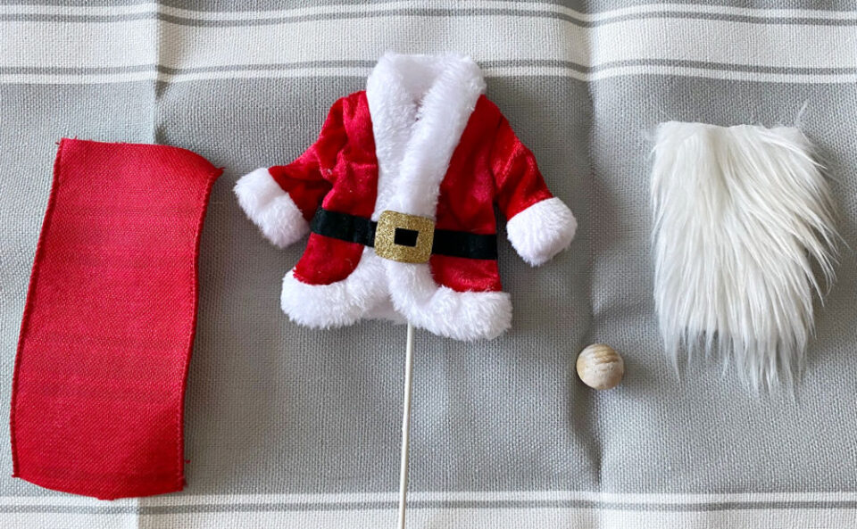 How To Make A DIY Santa Gnome Wine Bottle Topper