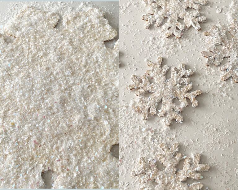 Make A Gorgeous Glitter Wooden Snowflake For Winter Decor